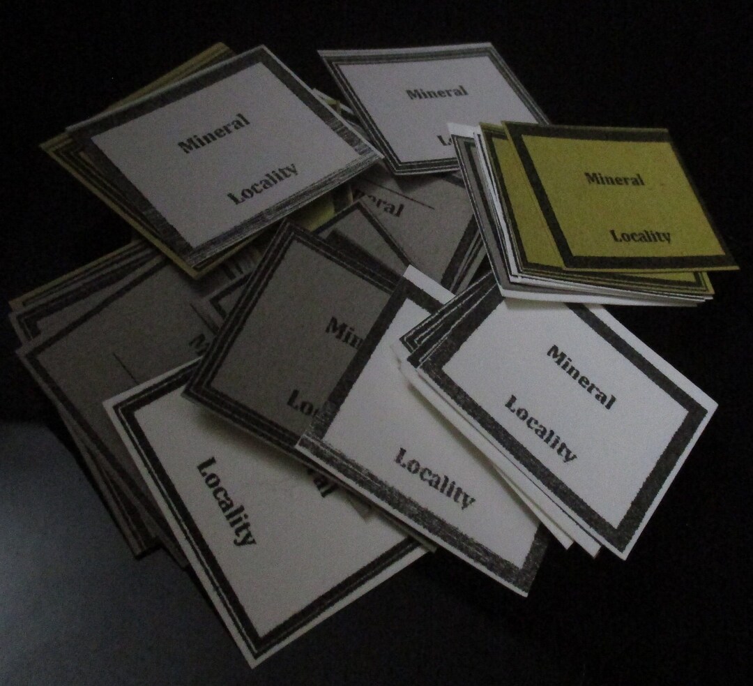 50-assorted Mineral Identification Labels for Perky Boxes - Etsy