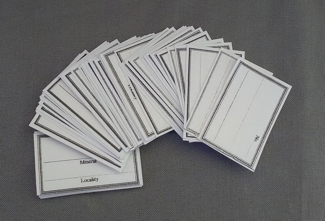 50 Mineral Identification Labels 161x - Etsy