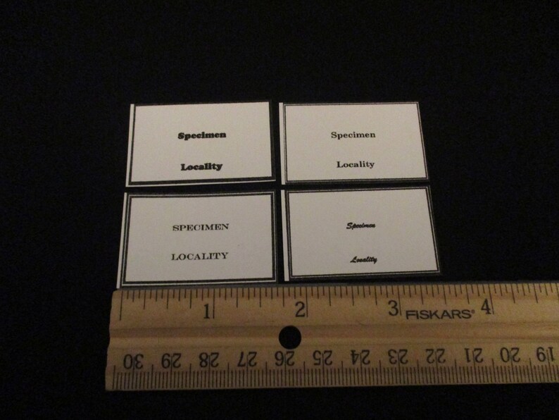 50 - White Specimen Identification Labels 10800x - Etsy