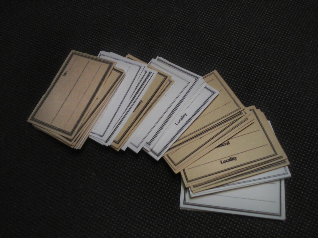 50-assorted Mineral Identification Labels Misc-1200f - Etsy