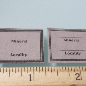 50 - Mineral Identification Labels for Perky Boxes 8422x - Etsy