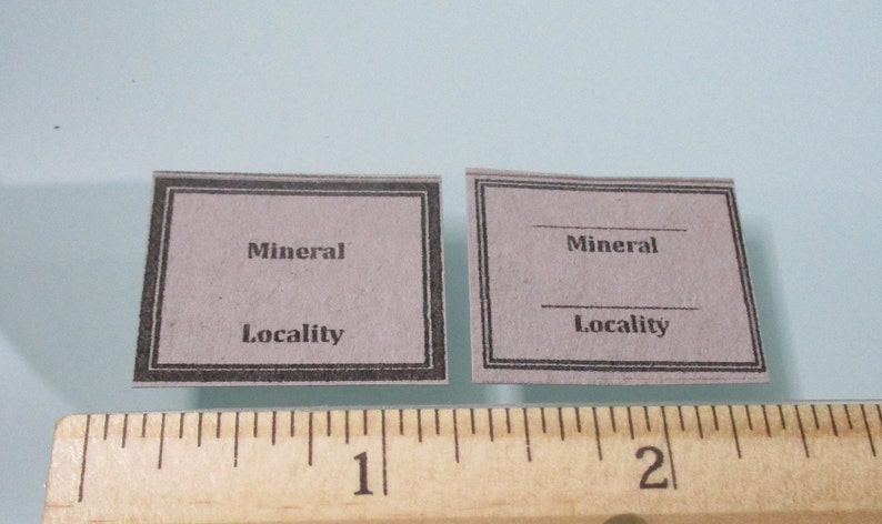 50 Mineral Identification Labels for Perky Boxes 8422x - Etsy