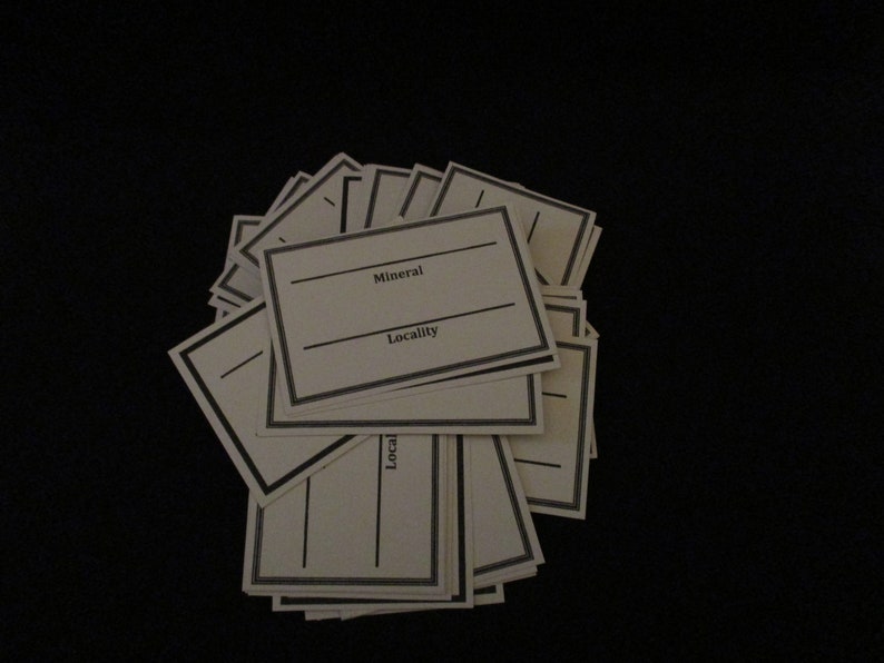 50 Mineral Identification Labels 8888x - Etsy