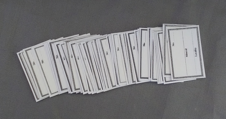 50 Mineral Identification Labels 161x - Etsy