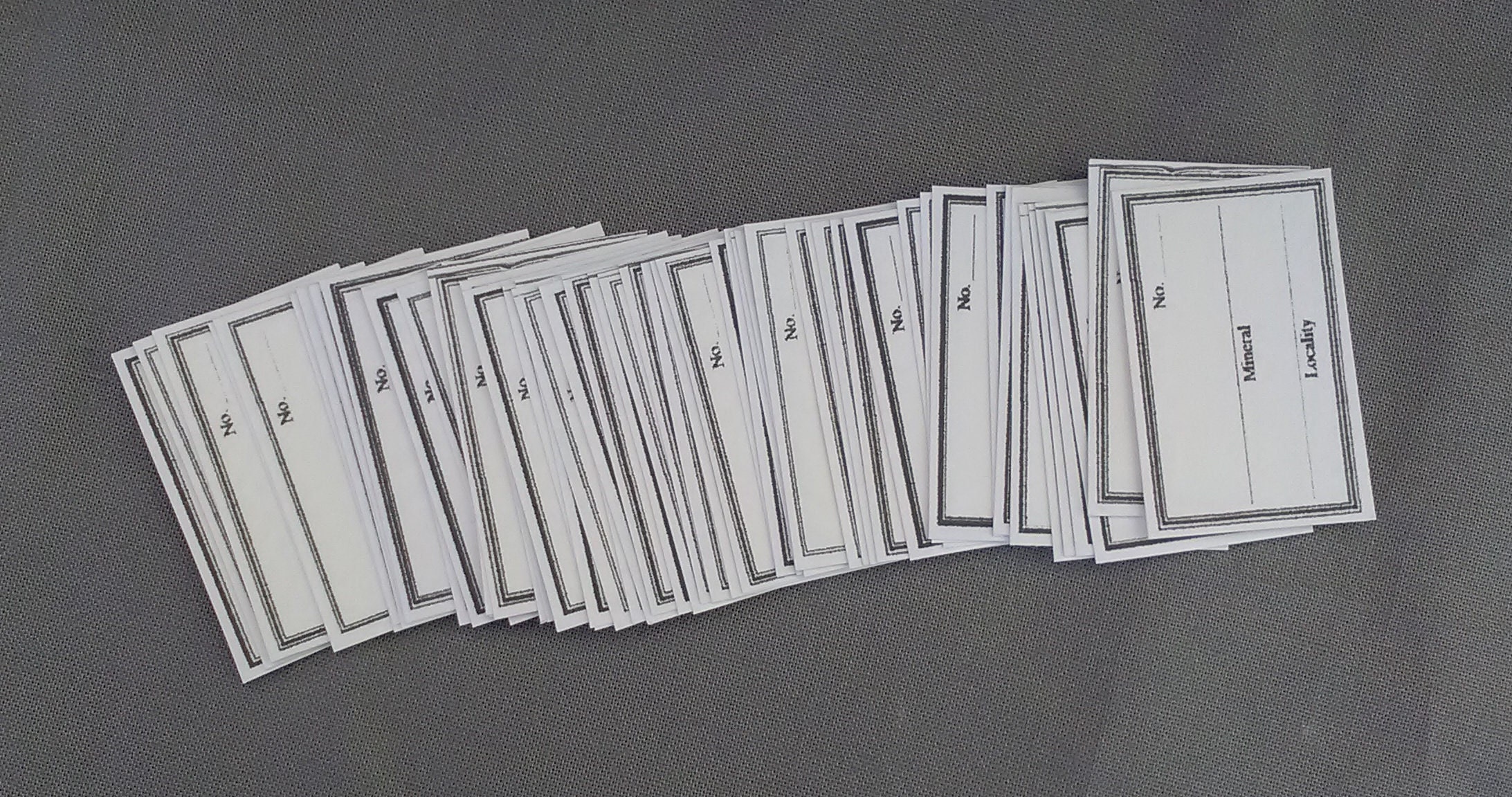 50 Mineral Identification Labels 161x - Etsy