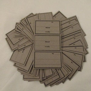 50 - Mineral Identification Labels 161x - Etsy