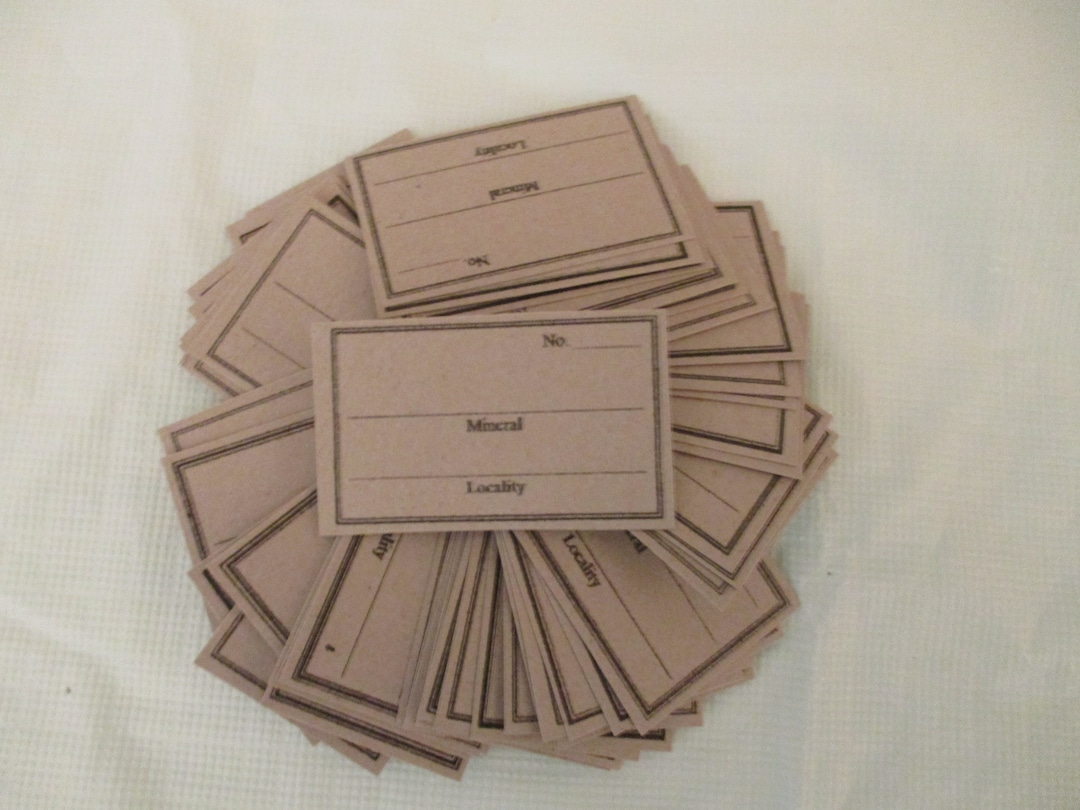 50 - Gray Mineral Identification Labels 8807x - Etsy