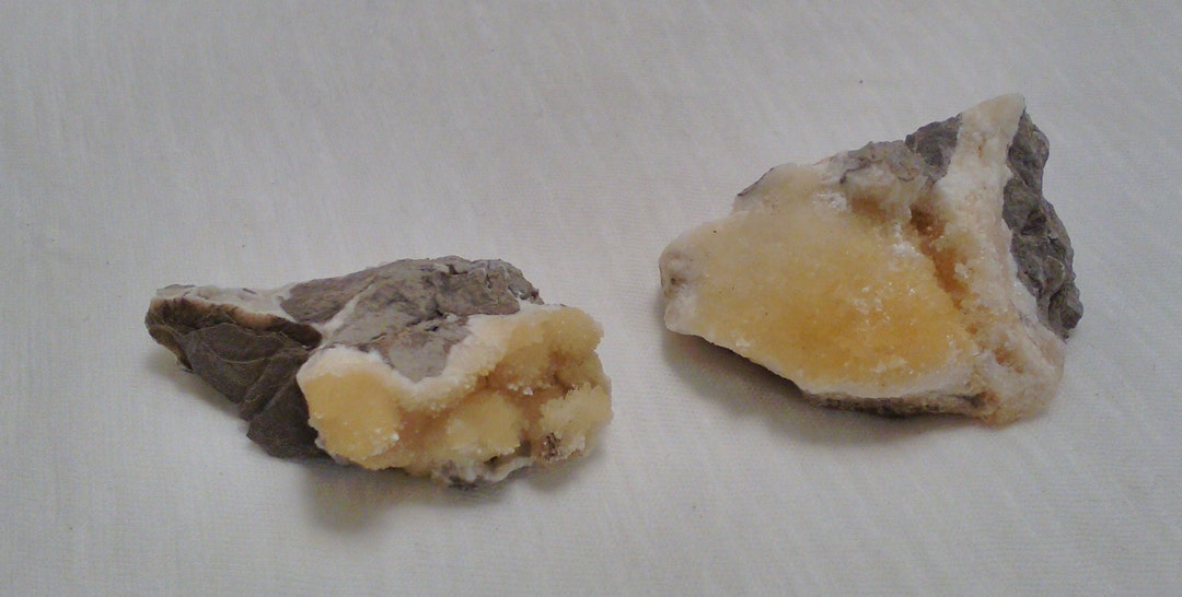 2 Miniature-sized Travertine Calcite Specimens 1114x - Etsy