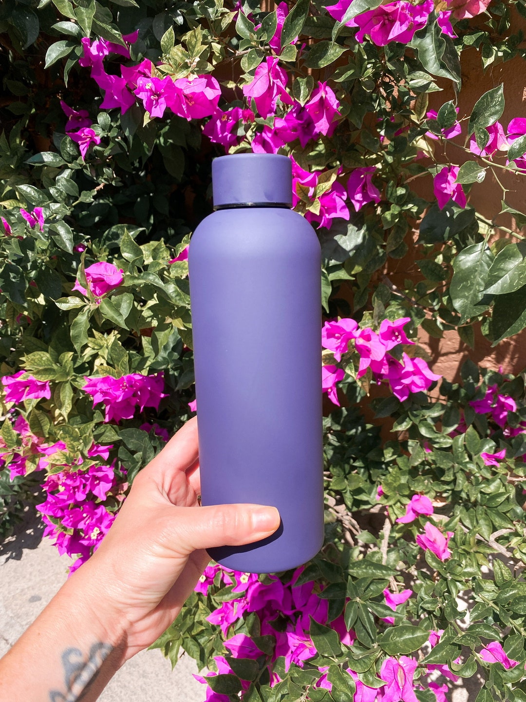 16oz Midnight Blue Soft Matte Stainless Steel Water Tumbler, Dark Blue ...