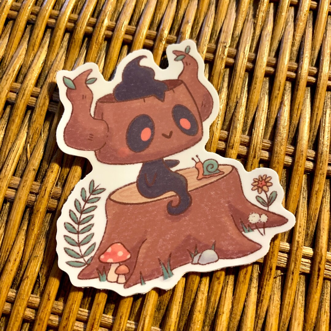 Cute 3 Matte Vinyl Phantom Stump Poke Sticker Waterproof Sticker High ...