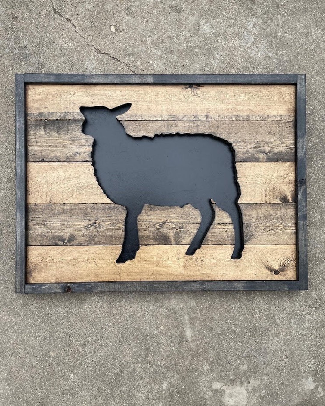 Rustic Sheep Wall Hanging - Etsy