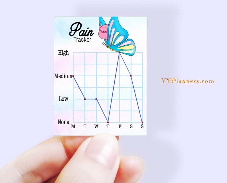 Printable Pain Tracker Stickers Pain Management Health | Etsy