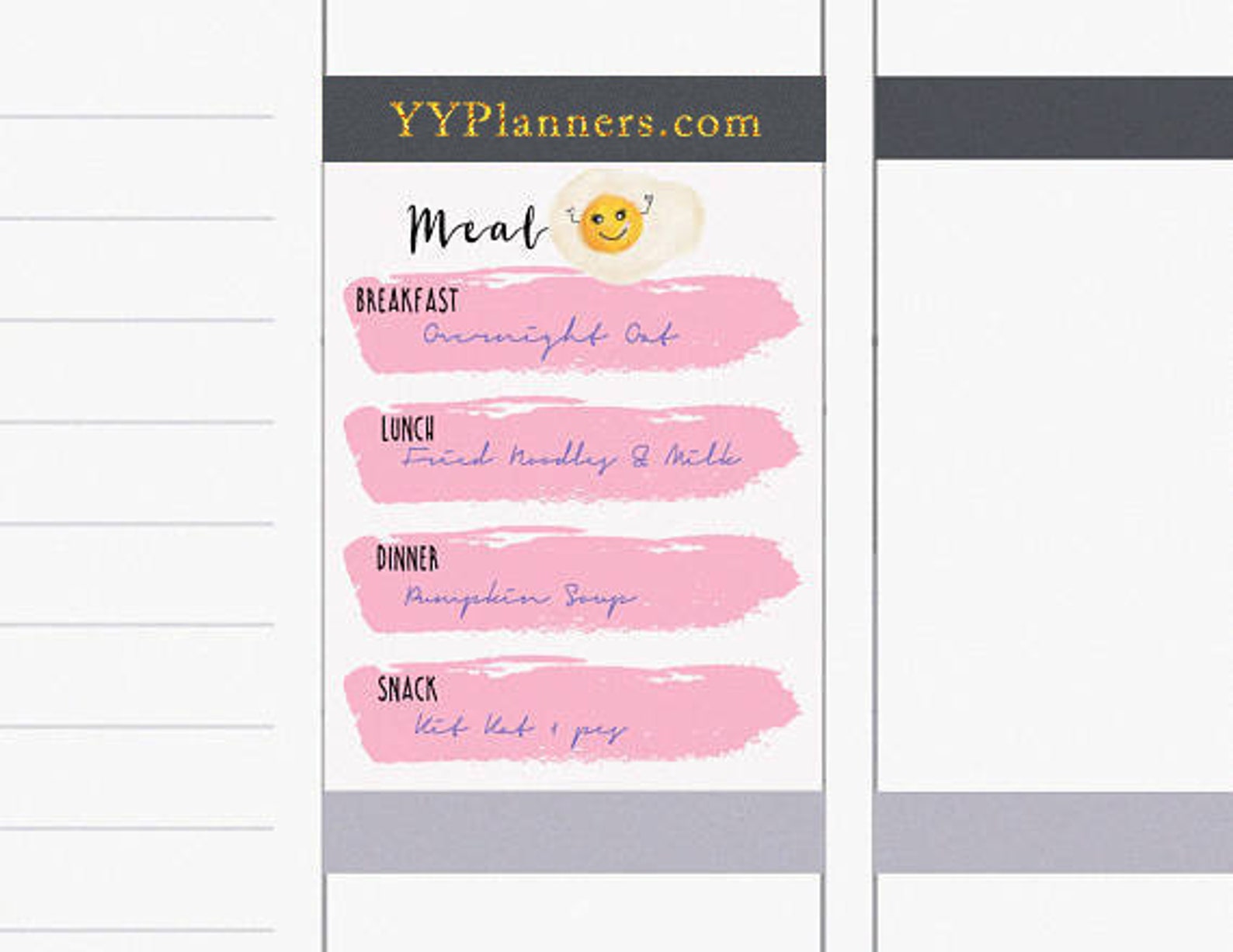 Printable Meal Plan Stickers, Meal Tracker, Healthy Stickers, Hydrate ...