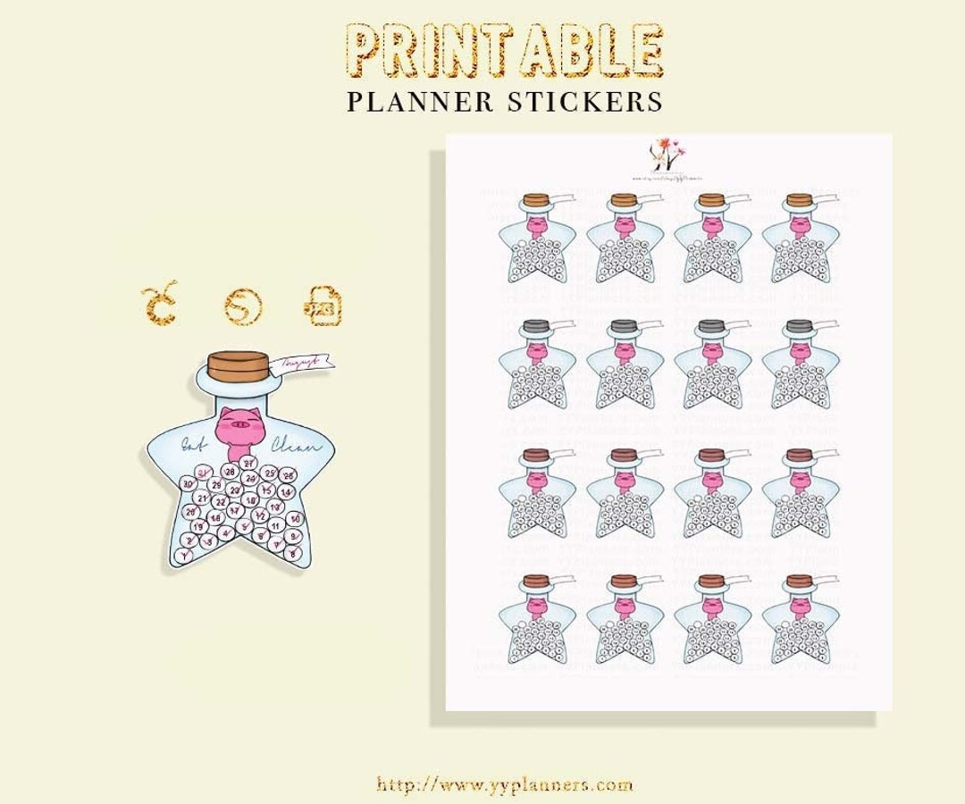 Monthly Habit Tracker Printable, Monthly Goal Tracker, Monthly Goals ...