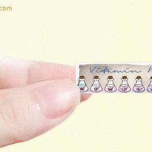 Printable Vintage Vitamin / Supplement / Pill Reminder Stickers, 4 ...