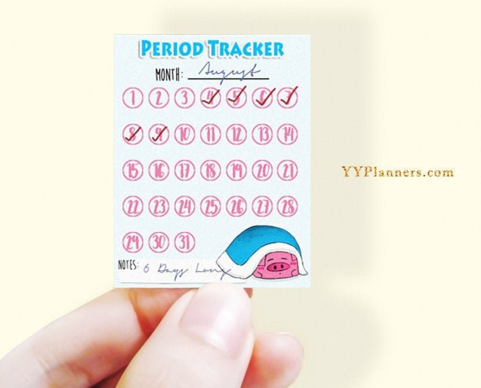 Printable Period Tracker Stickers, Menstrual Cycle Stickers, Aunt Flow ...