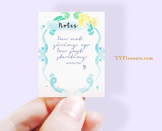 Printable Floral Notes Stickers Remember Stickers Daily | Etsy