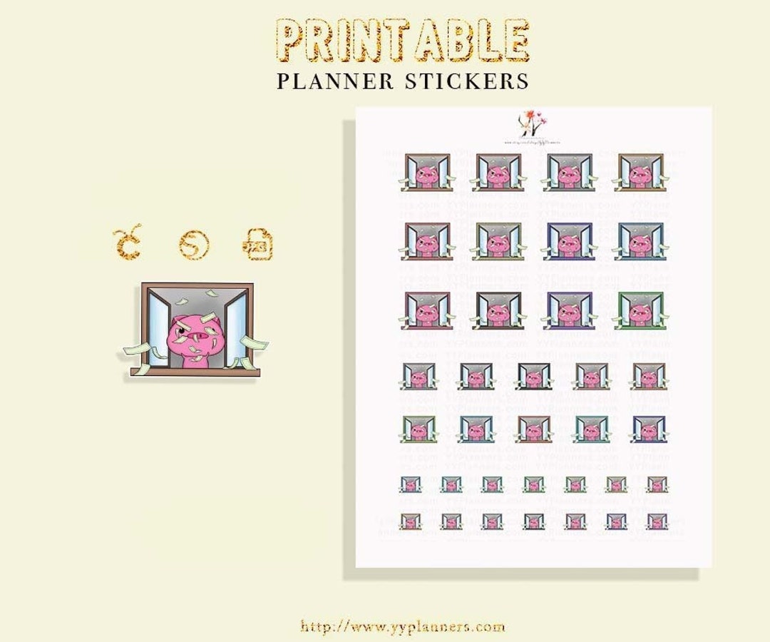 Printable Throw Money Out the Window | Bye Money | What A Waste of ...