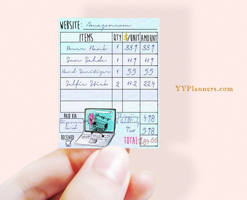 Printable Cute Online Shopping Stickers Order Tracking | Etsy