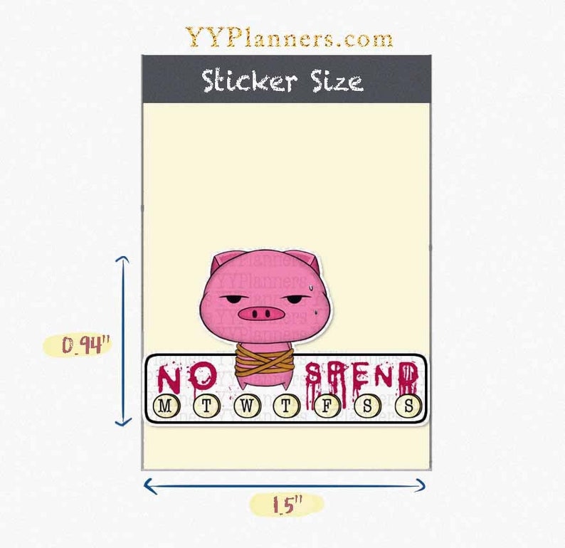 Printable No Spend Planner Stickers, Spending Tracker, Money Stickers ...