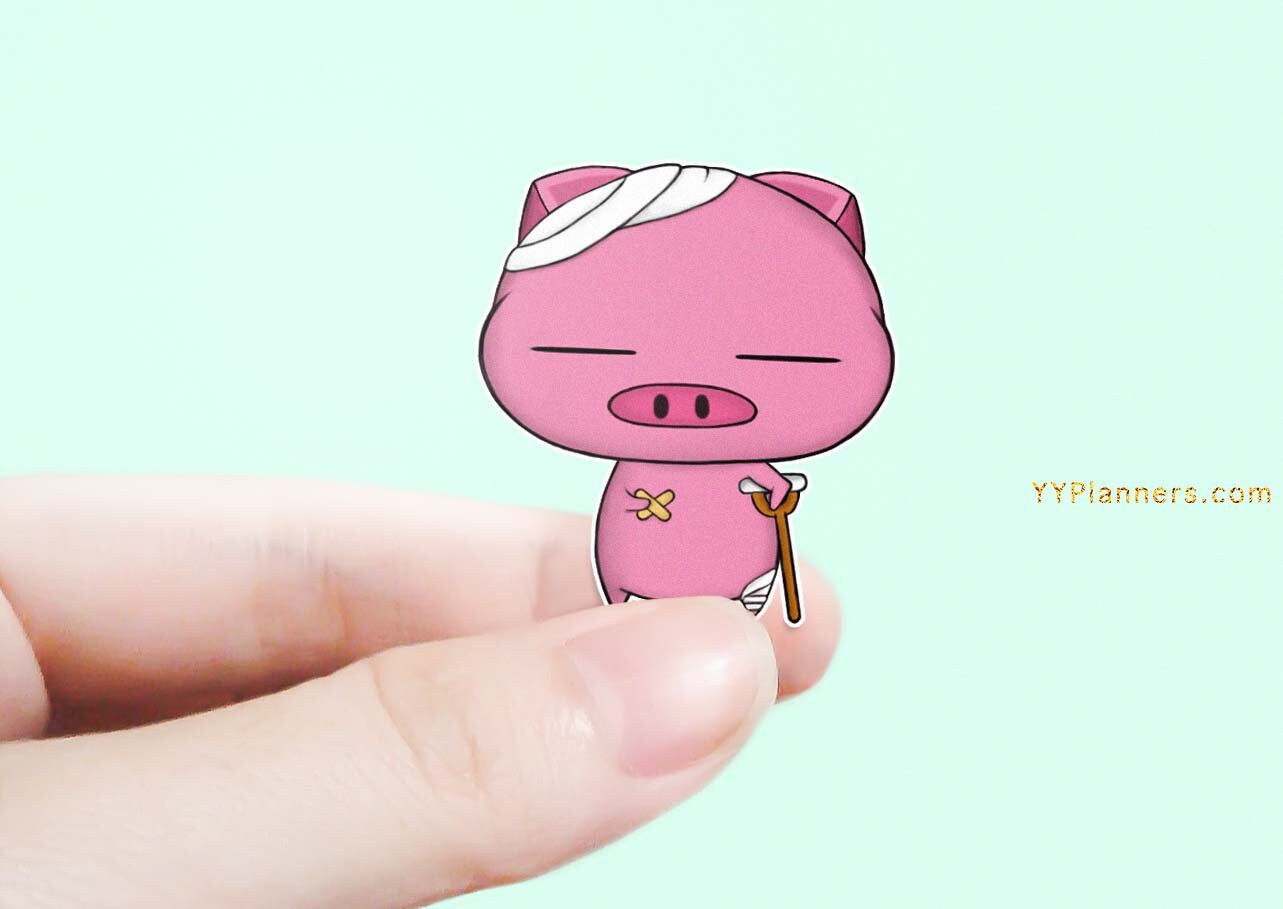 Printable Cute Injury Stickers Hospital Stickers Ouch - Etsy