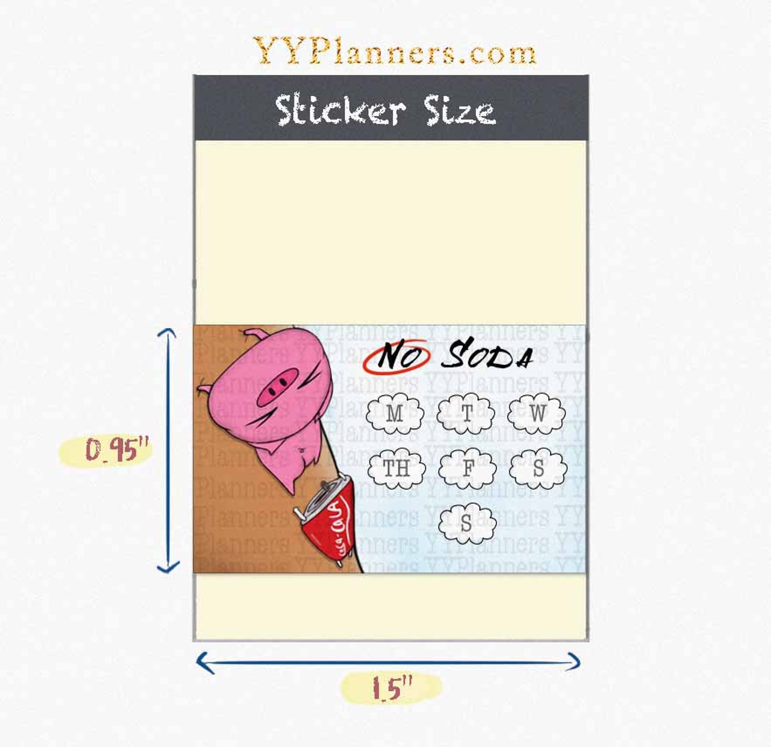 Printable No Soda Habit Tracker Stickers Wellness Stickers | Etsy