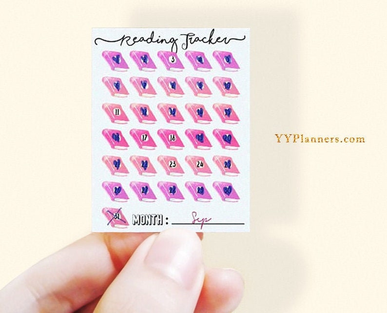 Printable Reading Tracker Stickers Book Stickers Currently - Etsy