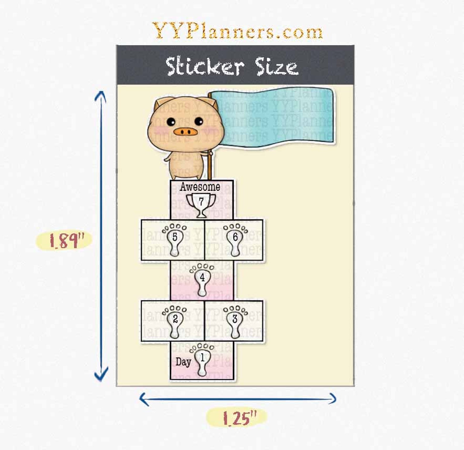 Printable Kawaii 7 Days Goal Stickers Goal Tracker Goal - Etsy