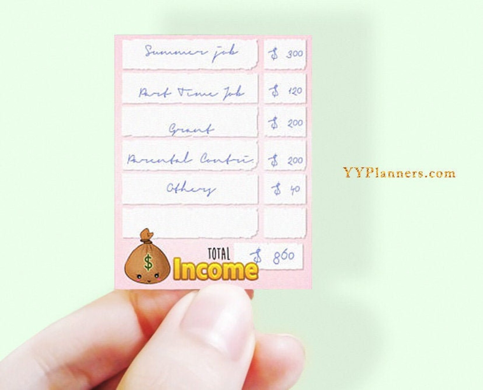 Printable Income Tracker Payday Stickers Finance Stickers - Etsy