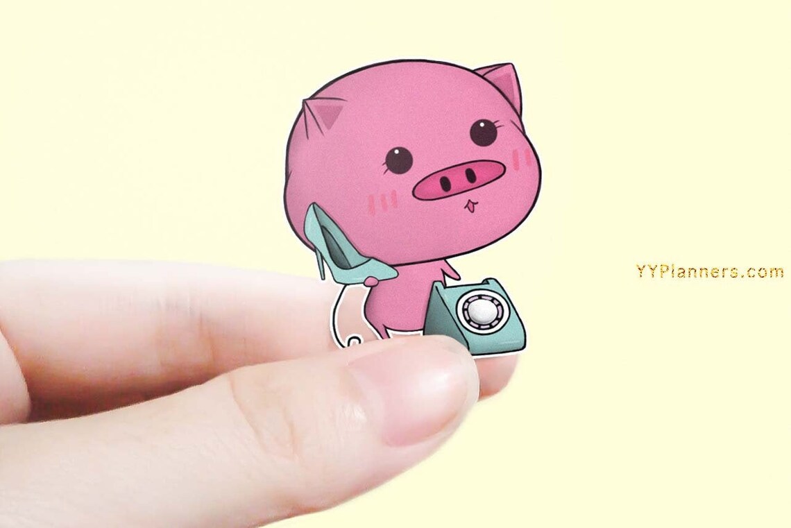 Printable Cute Phone Call Stickers Telephone Phone Planner - Etsy Australia