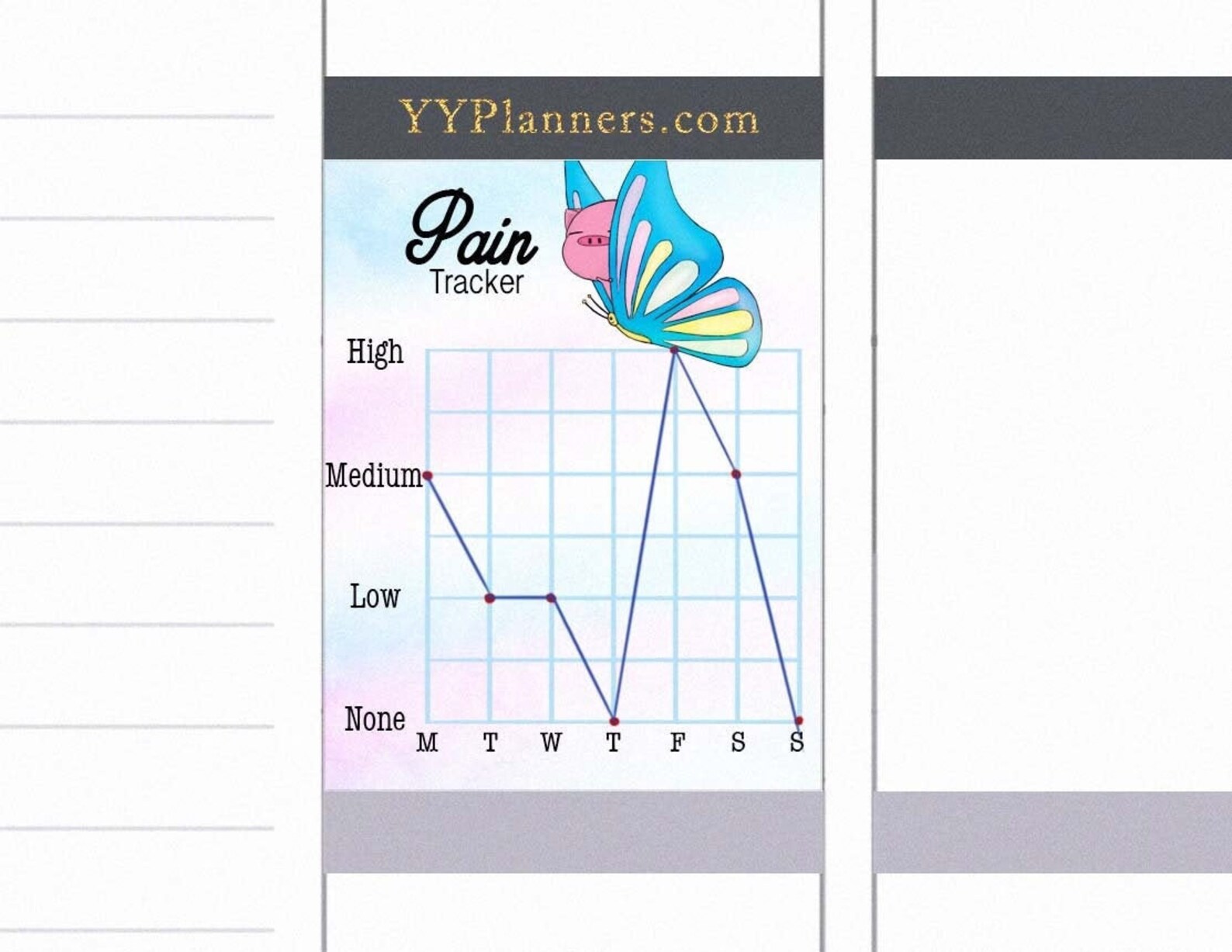 Printable Pain Tracker Stickers, Pain Management Health Stickers, Erin ...