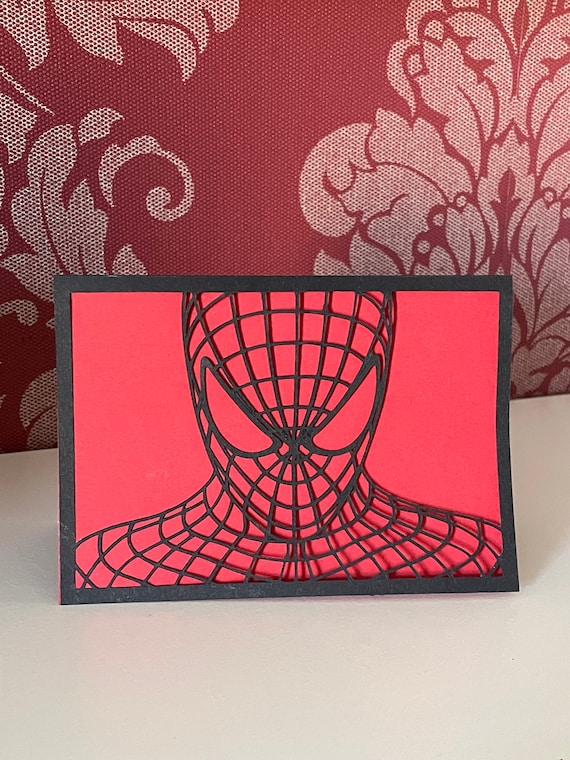 Spiderman 2 Card SVG File - Etsy