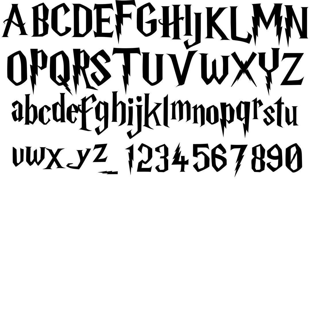 Wizards Font SVG Cutting File - Etsy