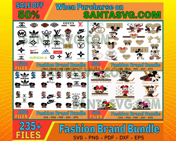 Luxury Brand Logo Svg Fashion Brand Svg Famous Brand Svg | Etsy