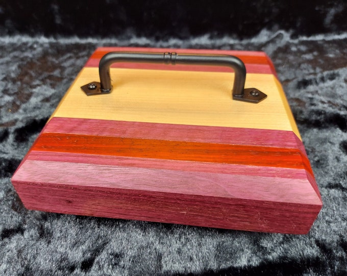 Large Hardwood Quilters Clapper #6 - Maple, Padauk, and Purple Heart 7. ...