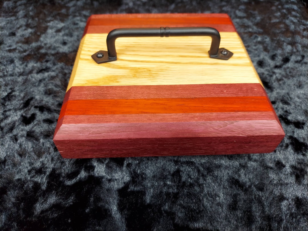 Large Hardwood Quilters Clapper #1 - Oak, Padauk, and Purple Heart 7.5 ...