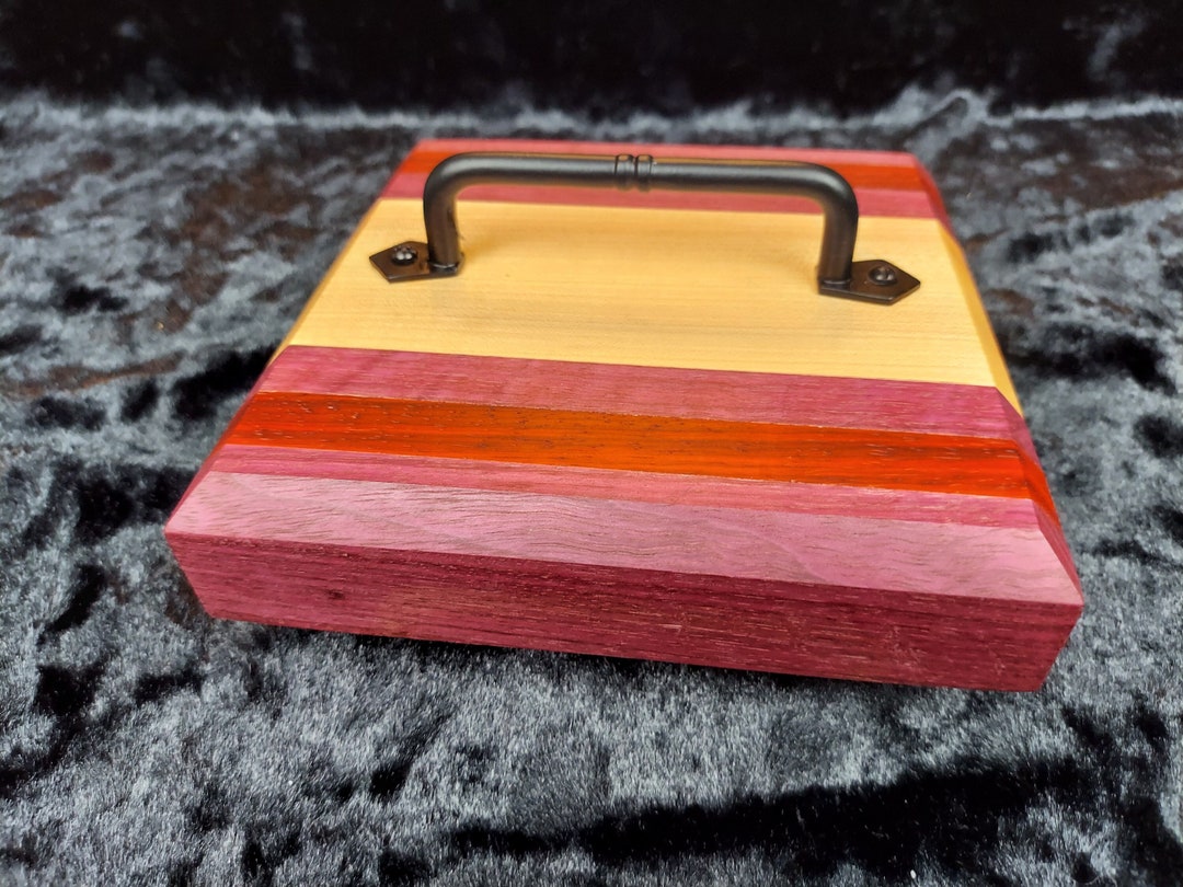 Large Hardwood Quilters Clapper #6 - Maple, Padauk, and Purple Heart 7. ...