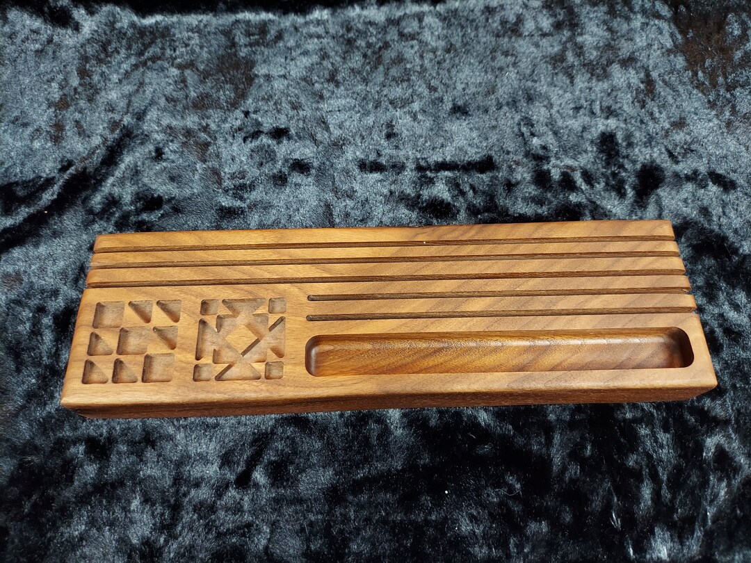 Quilters Square Desk Caddy/ruler Holder in Black Walnut 1. Hold Your ...