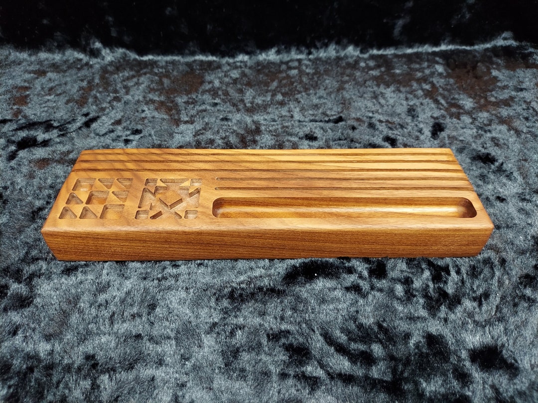 Quilters Square Desk Caddy/ruler Holder in Black Walnut #3. Hold Your ...