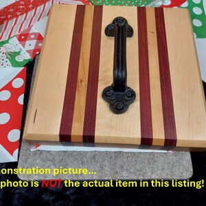 Large Hardwood Quilters Clapper #2 - Oak, Padauk, and Purple Heart 7.5 ...