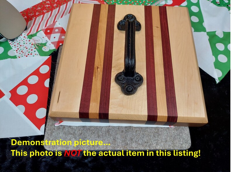 Large Hardwood Quilters Clapper #2 - Oak, Padauk, and Purple Heart 7.5 ...