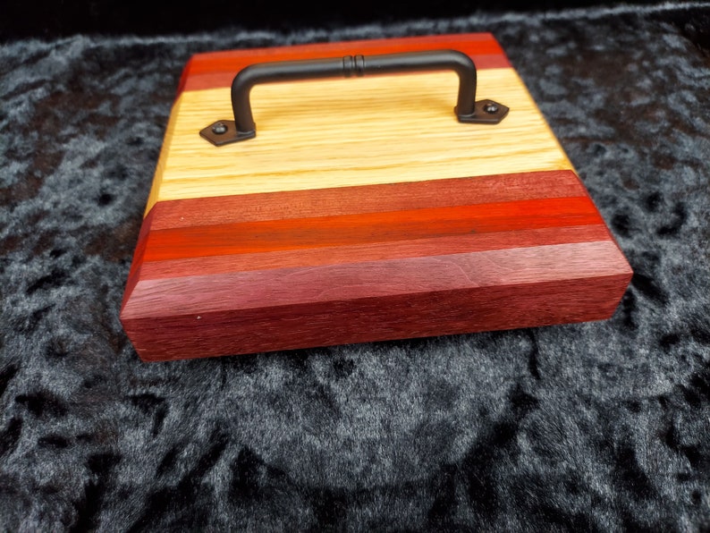 Large Hardwood Quilters Clapper #2 - Oak, Padauk, and Purple Heart 7.5 ...