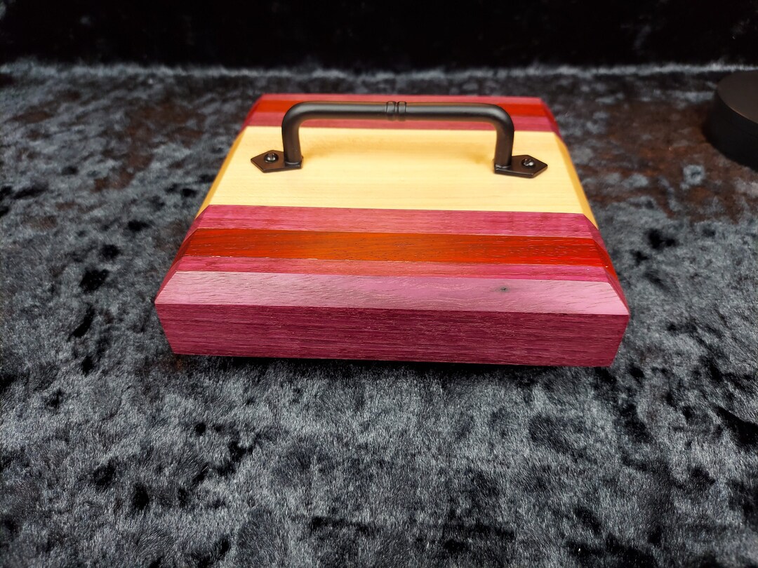Large Hardwood Quilters Clapper #5 - Maple, Padauk, and Purple Heart 7. ...