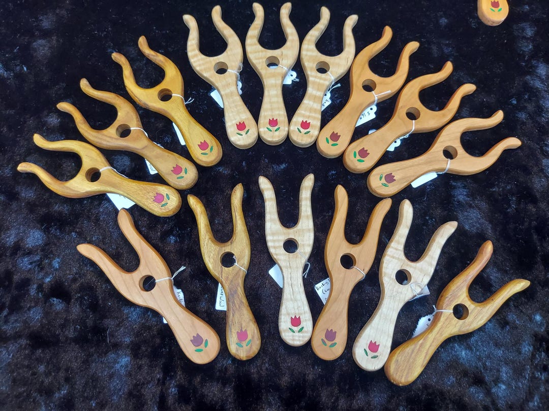 Hardwood Lucet/viking Knitting Fork 2 Styles (straight and Lyre ...