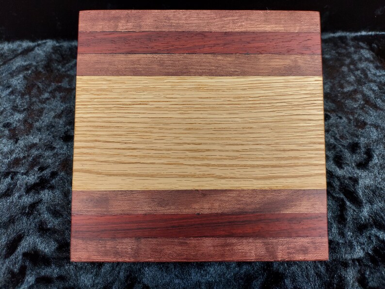 Large Hardwood Quilters Clapper #2 - Oak, Padauk, and Purple Heart 7.5 ...