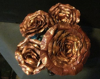 Copper flower | Etsy