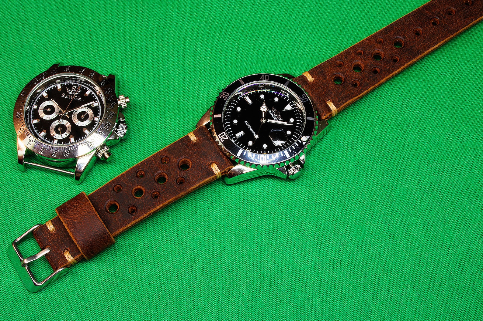 Handmade Vintage Leather Watch Strap Rally 18mm 20mm 22mm - Etsy