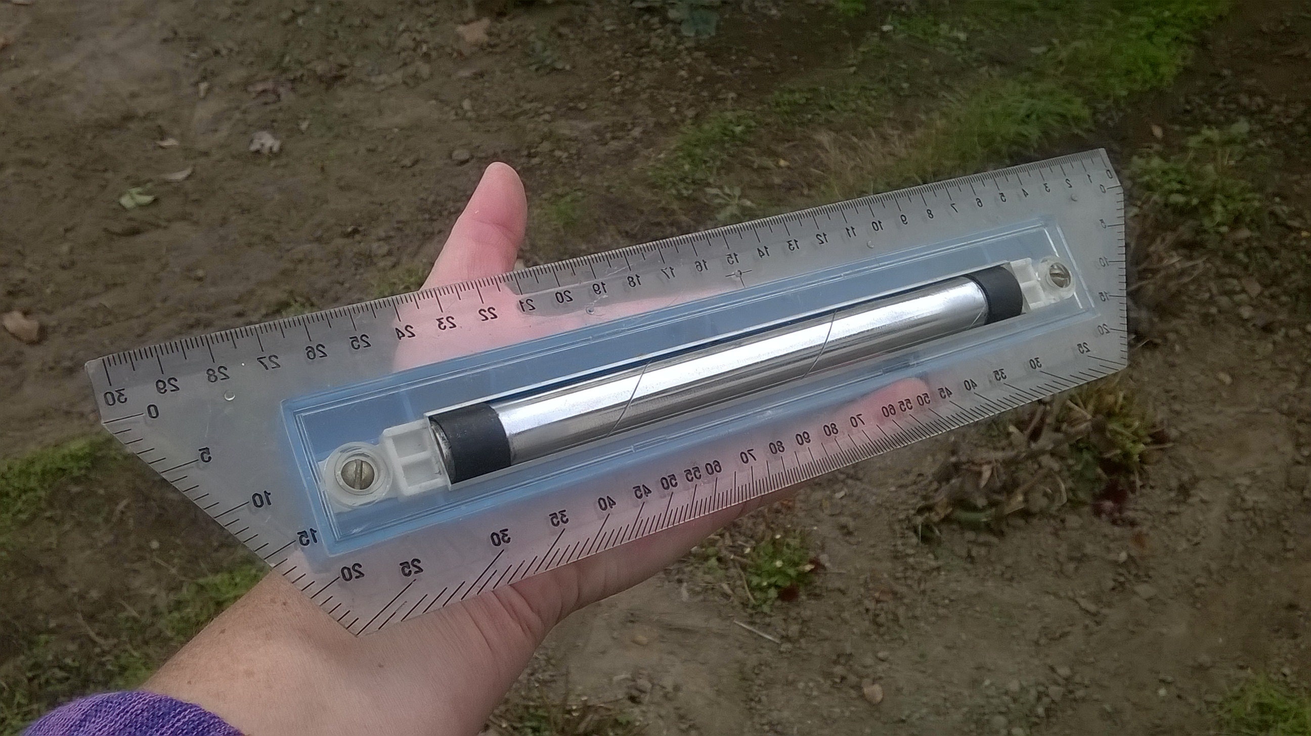 Vintage Ruler/ruler With Roller/ussr Rolling Ruler/engineering | Etsy