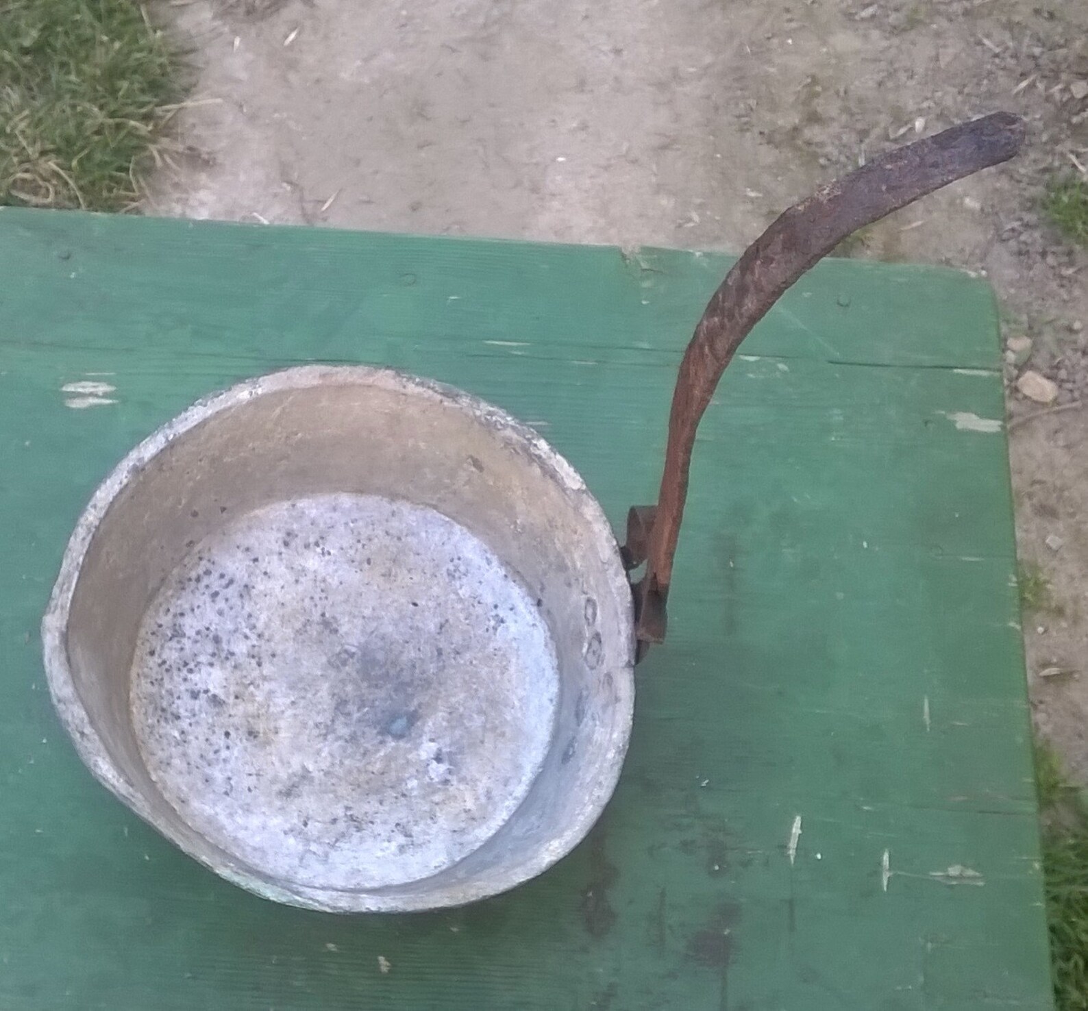 Antique Copper Pan/primitive Pan/ Pan Hand Hammered Pot Copper - Etsy