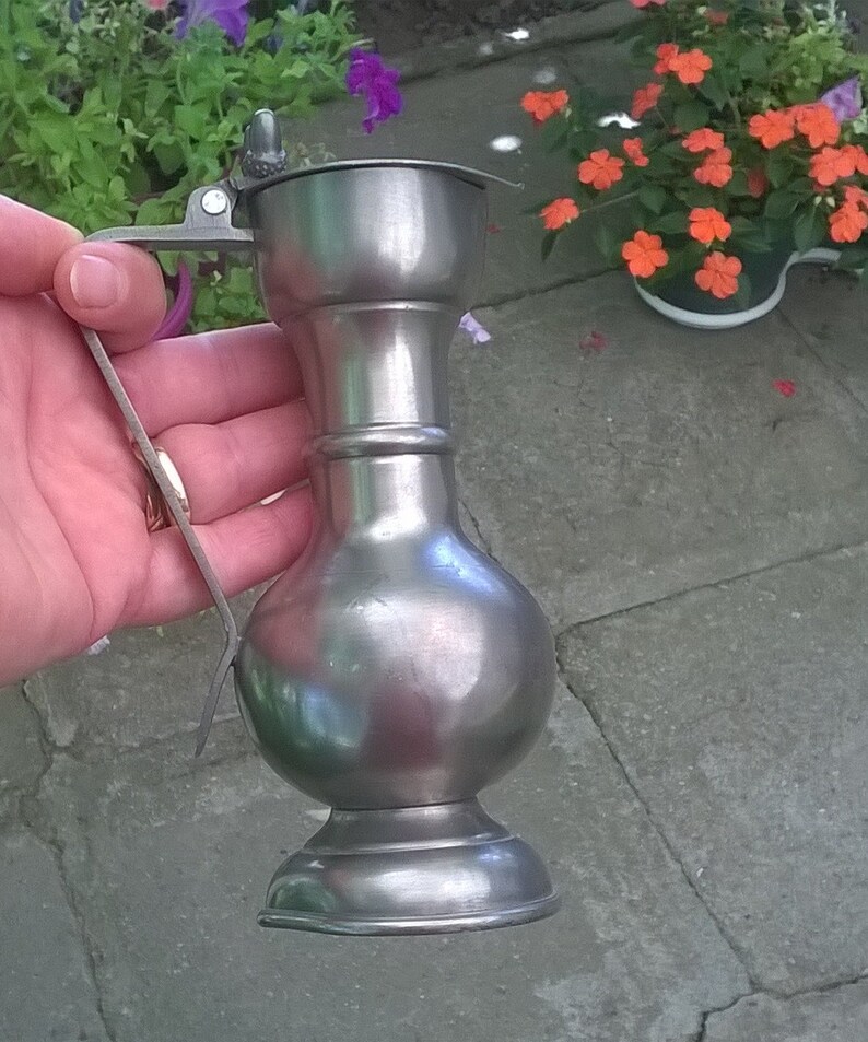 Vintage Metal Jug/metal Milk Jug/metal Oil Jug/small - Etsy